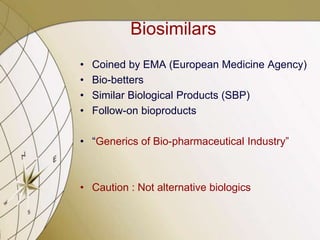 Biosimilars | PPTX | Biotech and Biomedical Industry | Industries