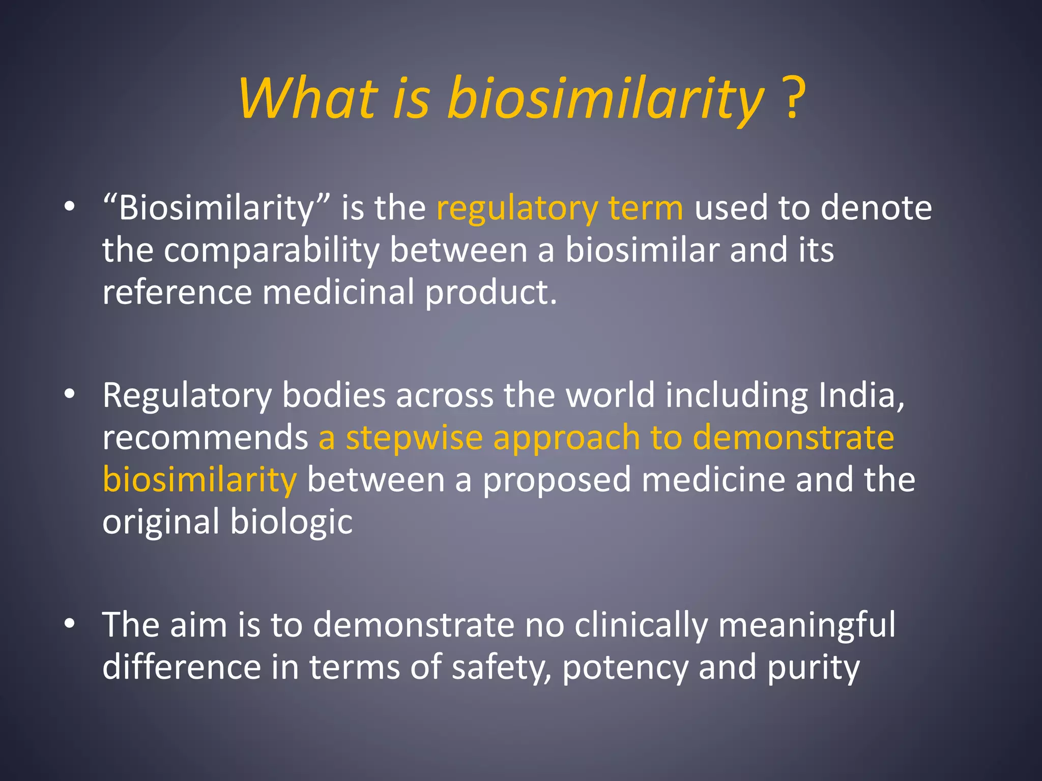 BIOLOGICALS VS BIOSIMILARS | PPTX