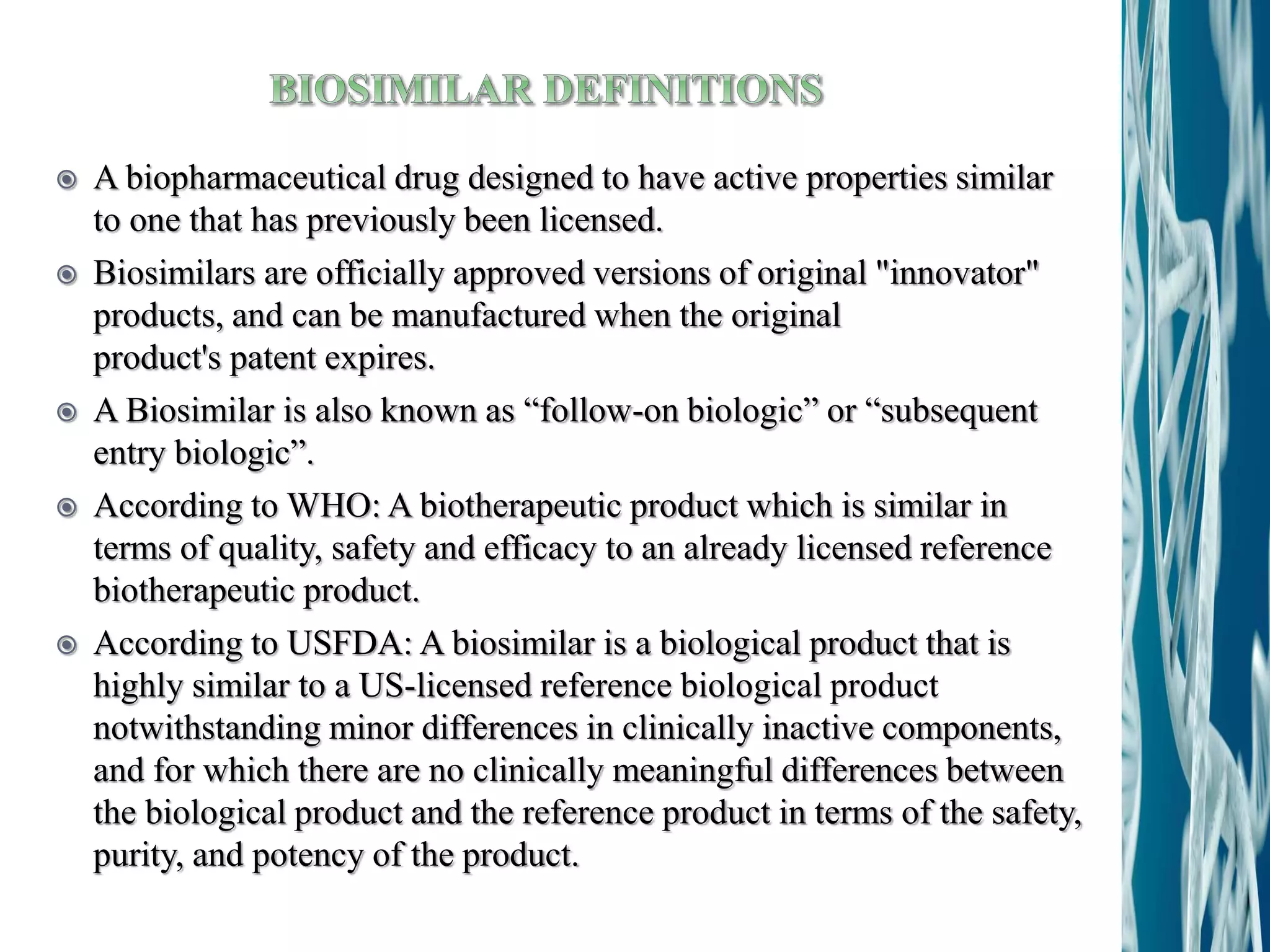 Biosimilars | PPTX