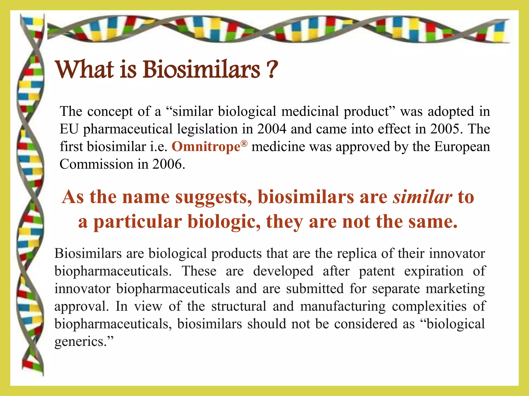 Biosimilars | PPTX