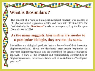 Biosimilars | PPTX