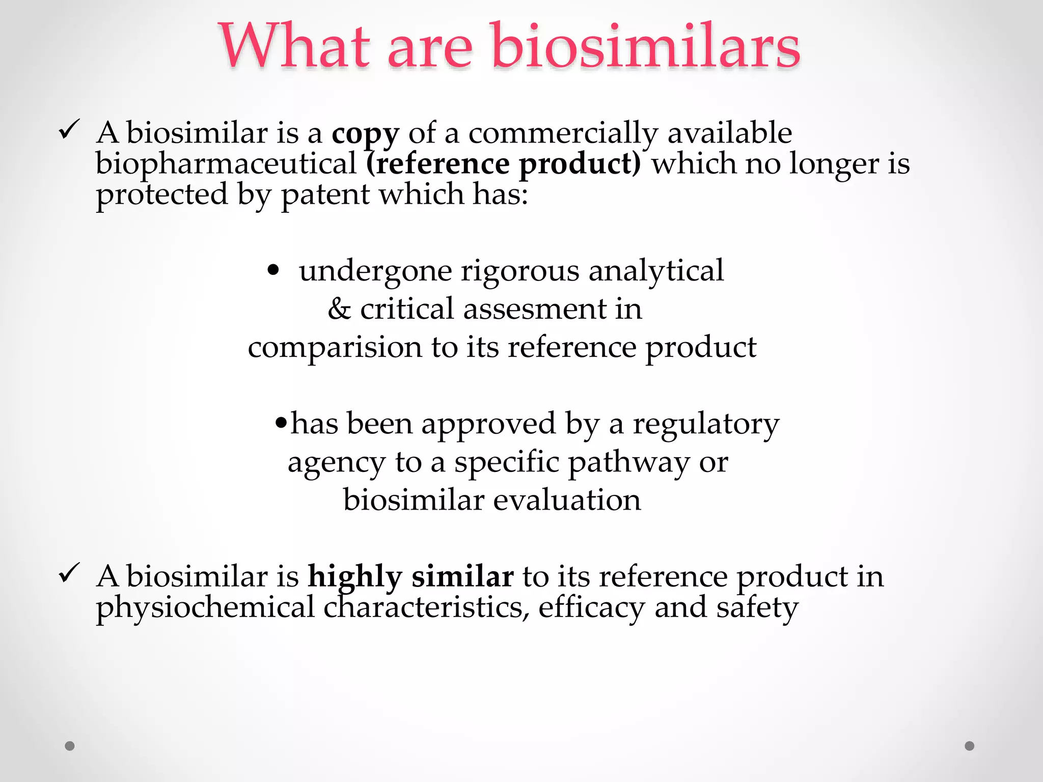 Biosimilars | PPTX