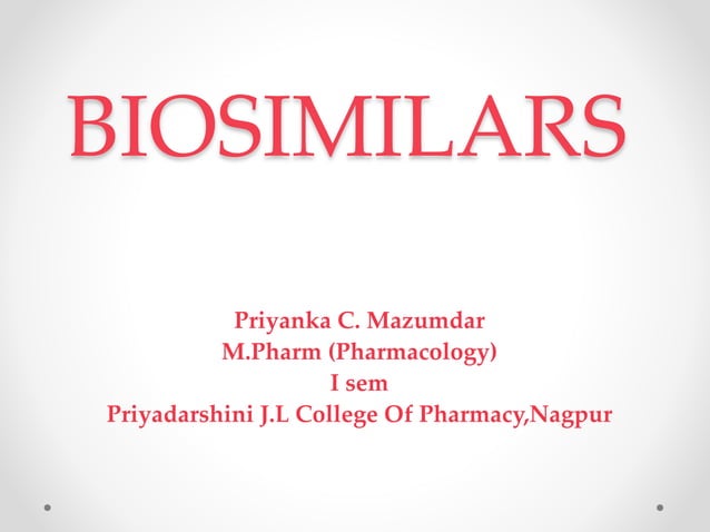 Biosimilars Pptx
