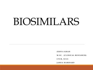 Biosimilars Guide: Development, Approval and Challenges | PPT