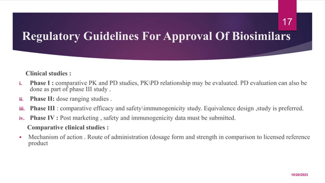 Biosimilars.pptx | Pharmaceutical Industry | Industries