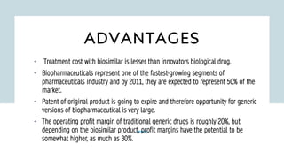 biosimilars and difference between chemical generic and biosimilars | PDF