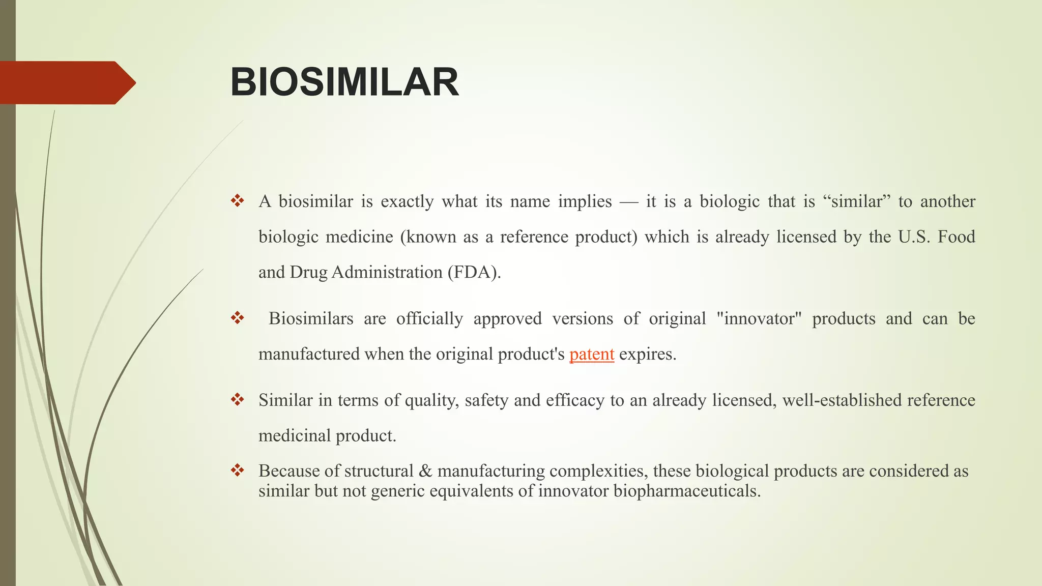 Biosimilar Drugs | PPTX
