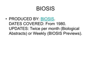 BIOSIS.ppt