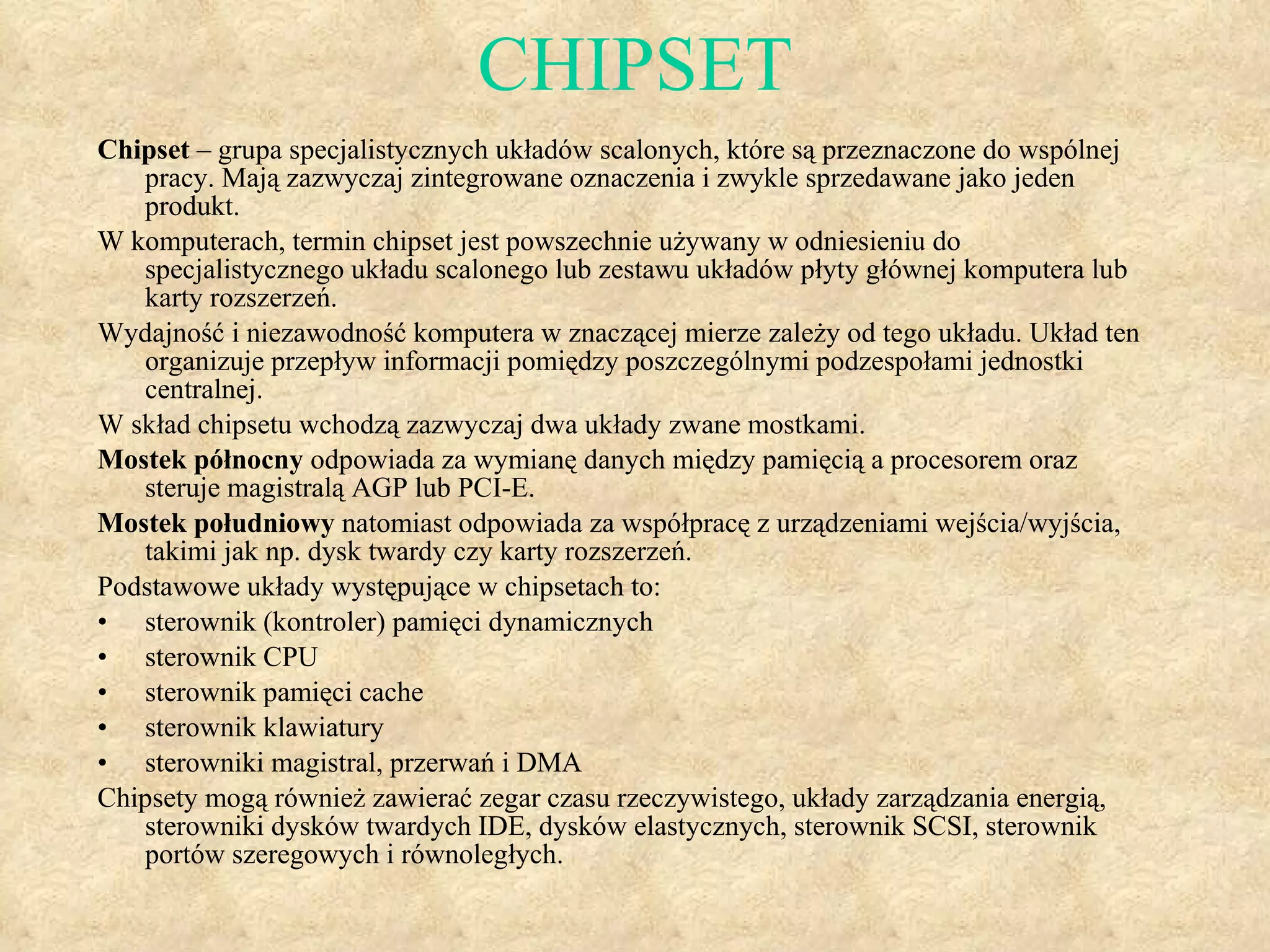 Bios, isa, pci, chipset | PPT | Computer Peripherals | Computing