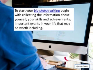 Bio Sketch Writing: How Does It Looks Like? | PPTX