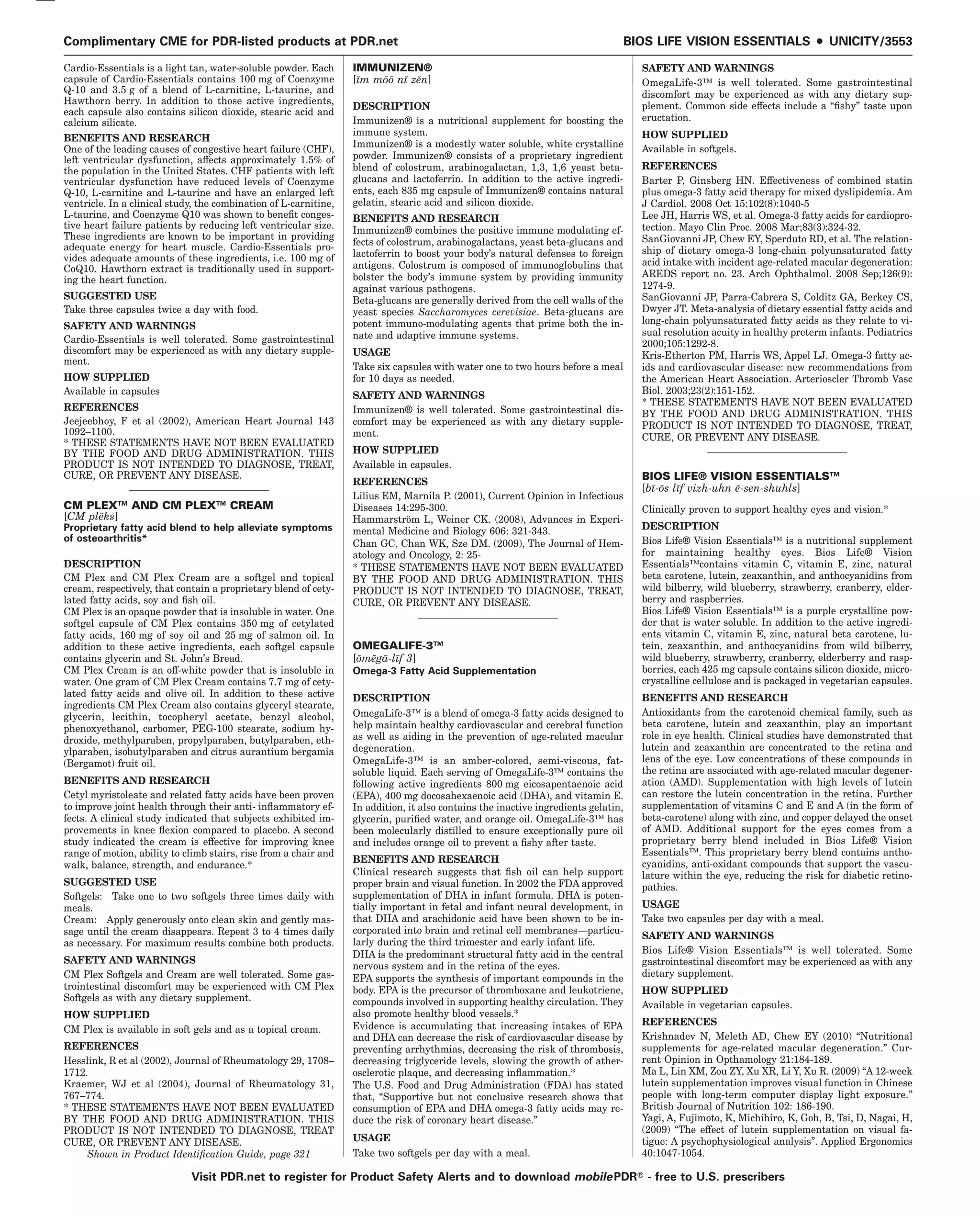 Bios life pdr_listing | PDF