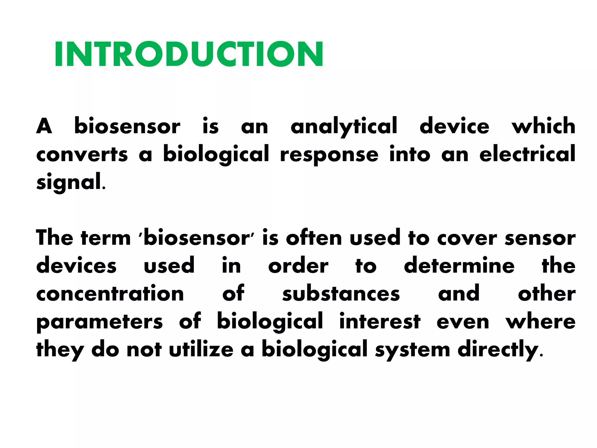Biosensors | PPTX