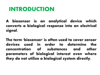 Biosensors | PPTX