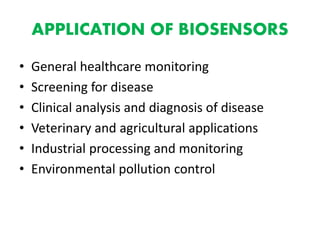 Biosensors | PPTX