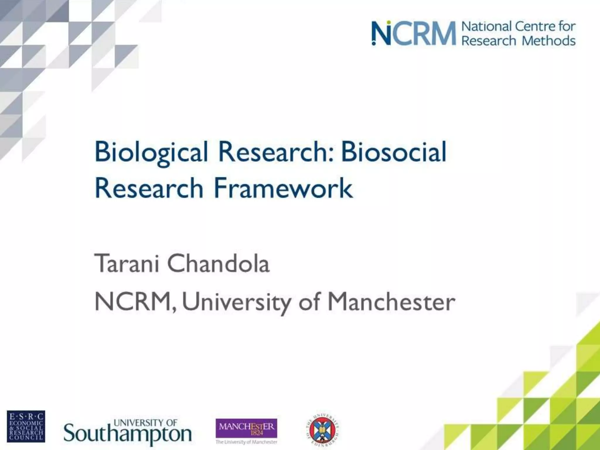 Biosocial research framework | PPTX