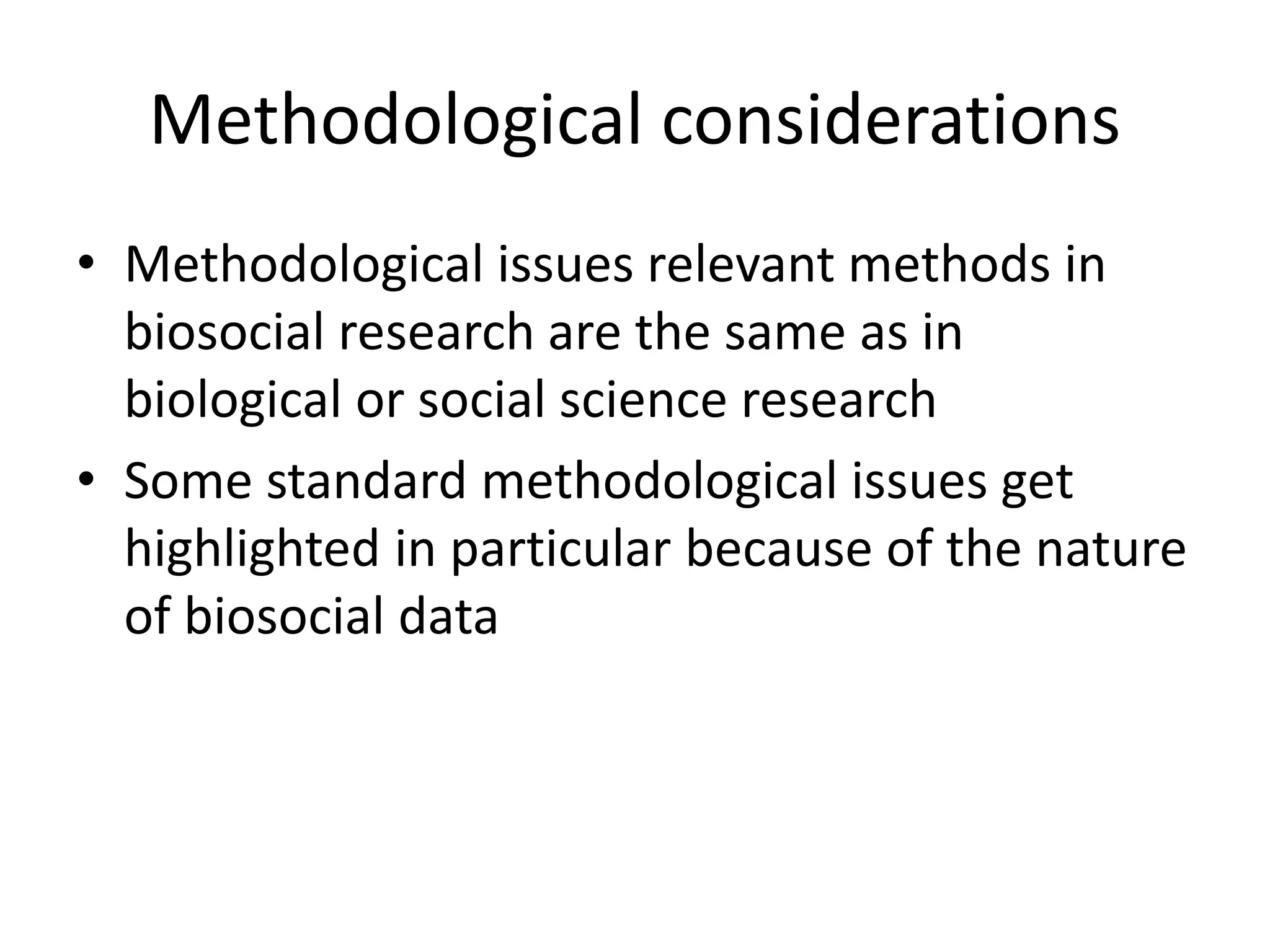 Biosocial research framework | PPTX | Science