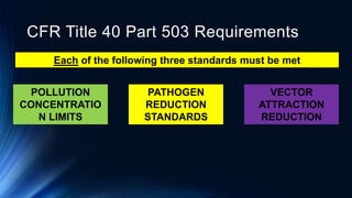 Biosolids regulations | PPTX
