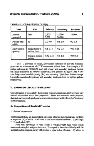 Biosolids treatment and management | PDF
