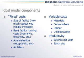 Bio Solve Process Cost Model Workshop | PDF