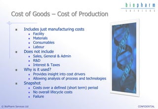 Bio Solve Process Cost Model Workshop | PDF