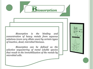 Biosorption | PPTX