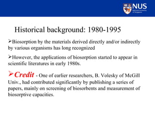 Biosorption process for removal and recovery (1) | PPT