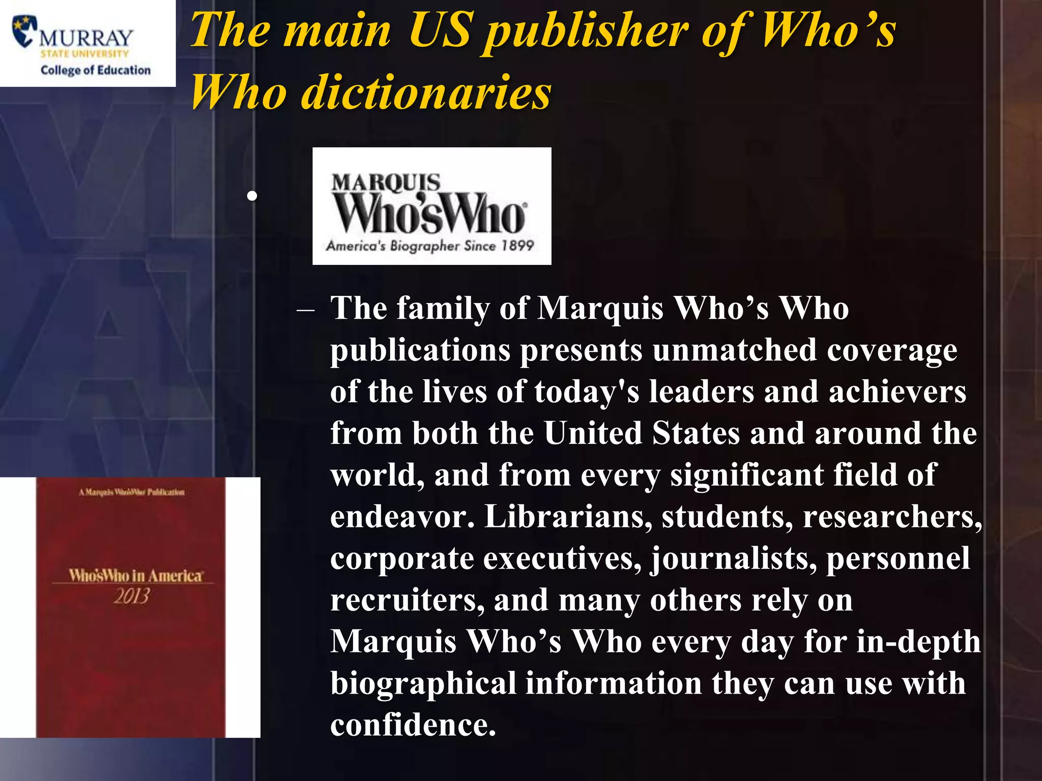 Biographical sources | PPTX