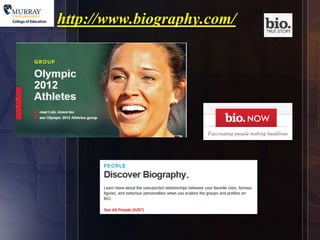 Biographical sources | PPTX