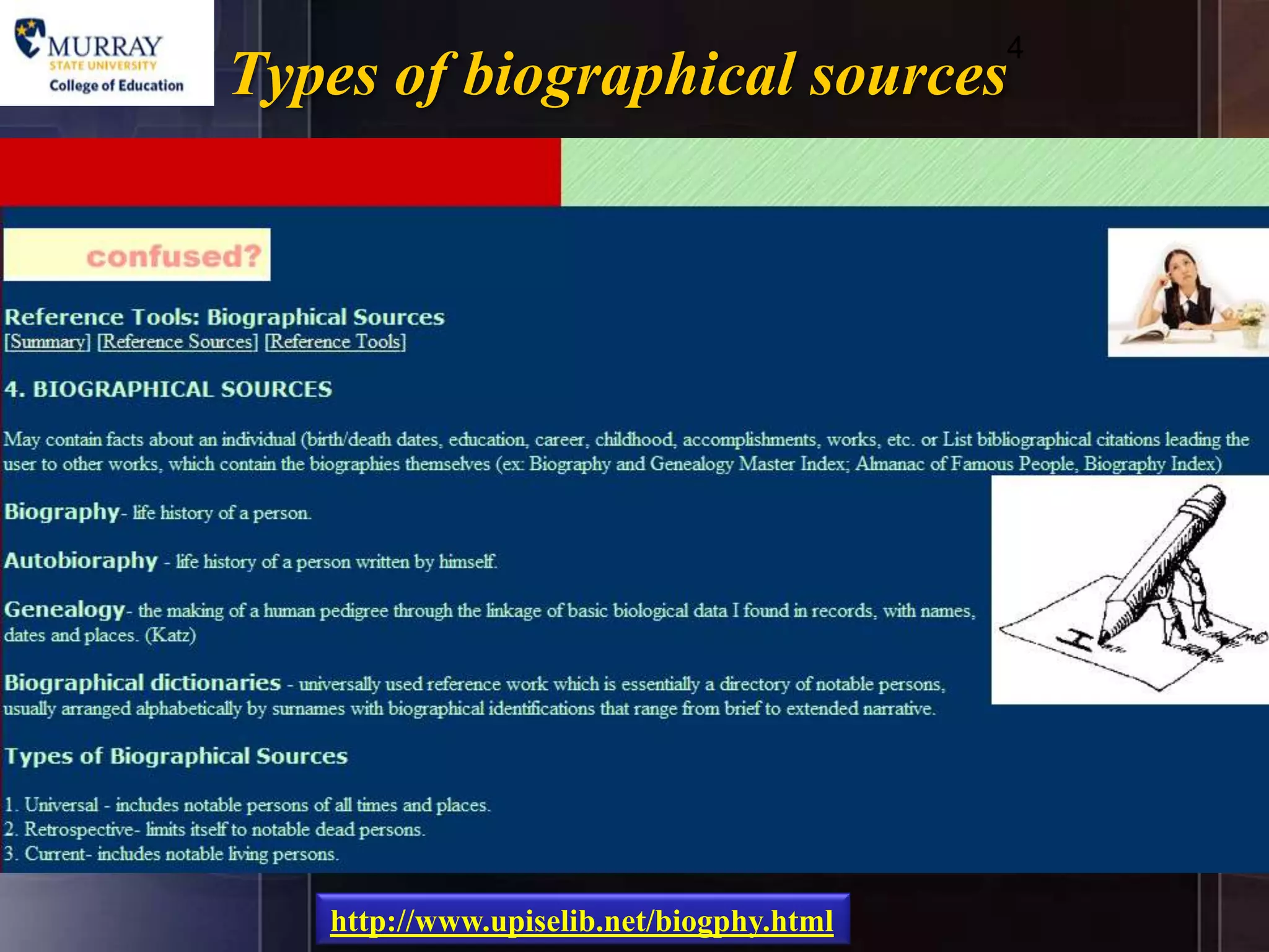 Biographical Sources | PPTX