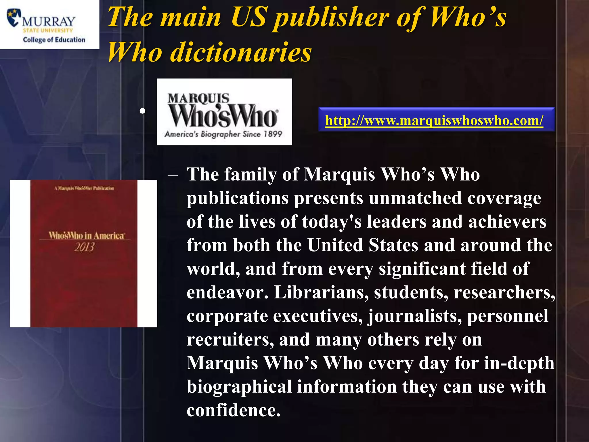 Biographical Sources | PPTX