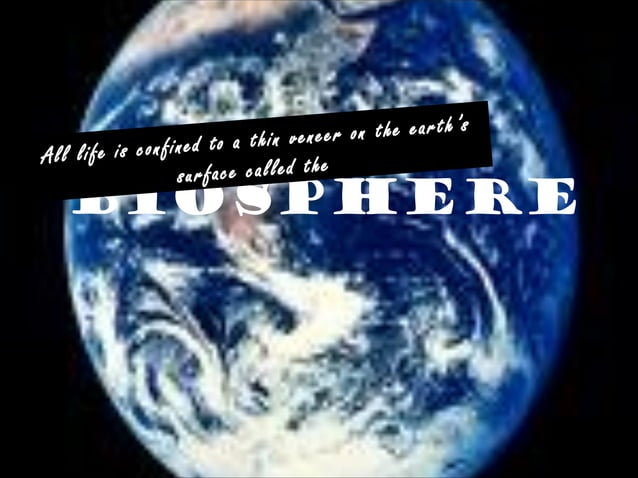 Biosphere | PPT | Geology | Science