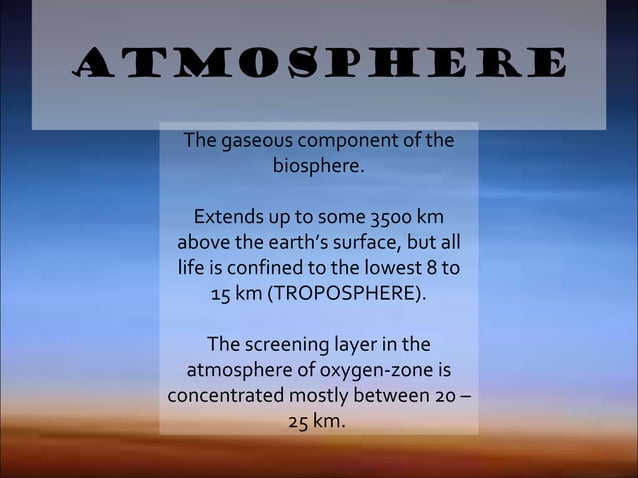 Biosphere | PPT | Geology | Science