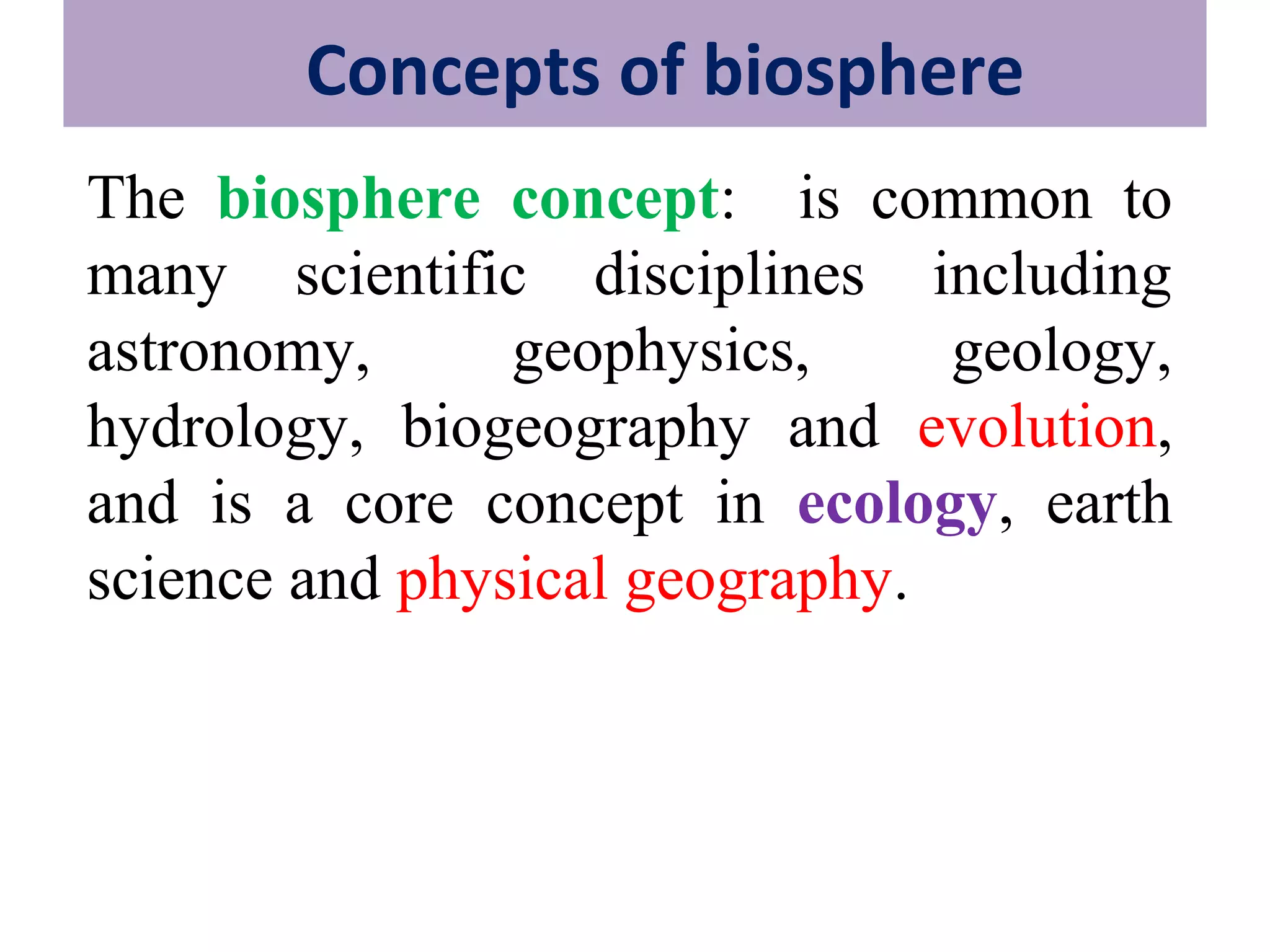 Biosphere | PPT