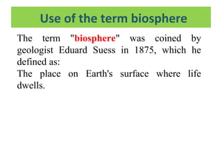 Biosphere Definition