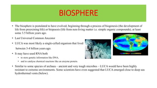 BIOSPHERE.pptx | Biological Sciences | Science