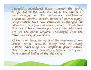 Biosphere concept 1st sem ecg 101 | PPT