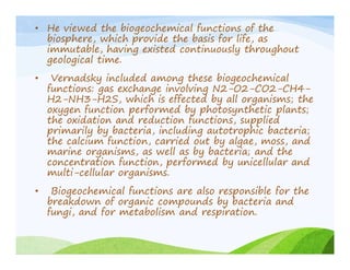 Biosphere concept 1st sem ecg 101 | PPT