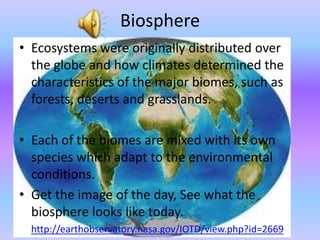 Biosphere powerpoint | PPT