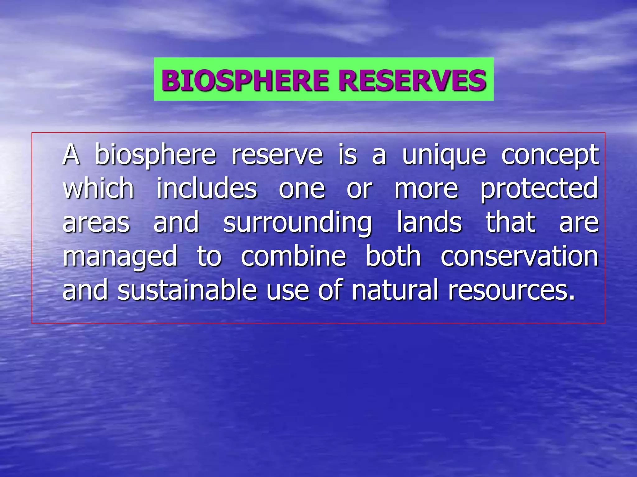 National and International Marine Biosphere Reserves | PPT