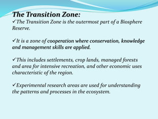 Biosphere reserve and marine national park | PPTX