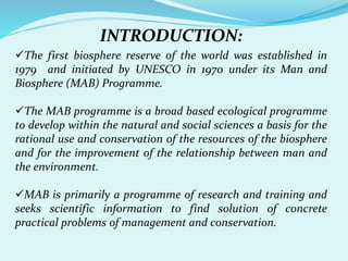 Biosphere reserve and marine national park | PPTX