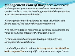 Biosphere reserve and marine national park | PPTX