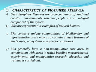 Biosphere reserve and marine national park | PPTX