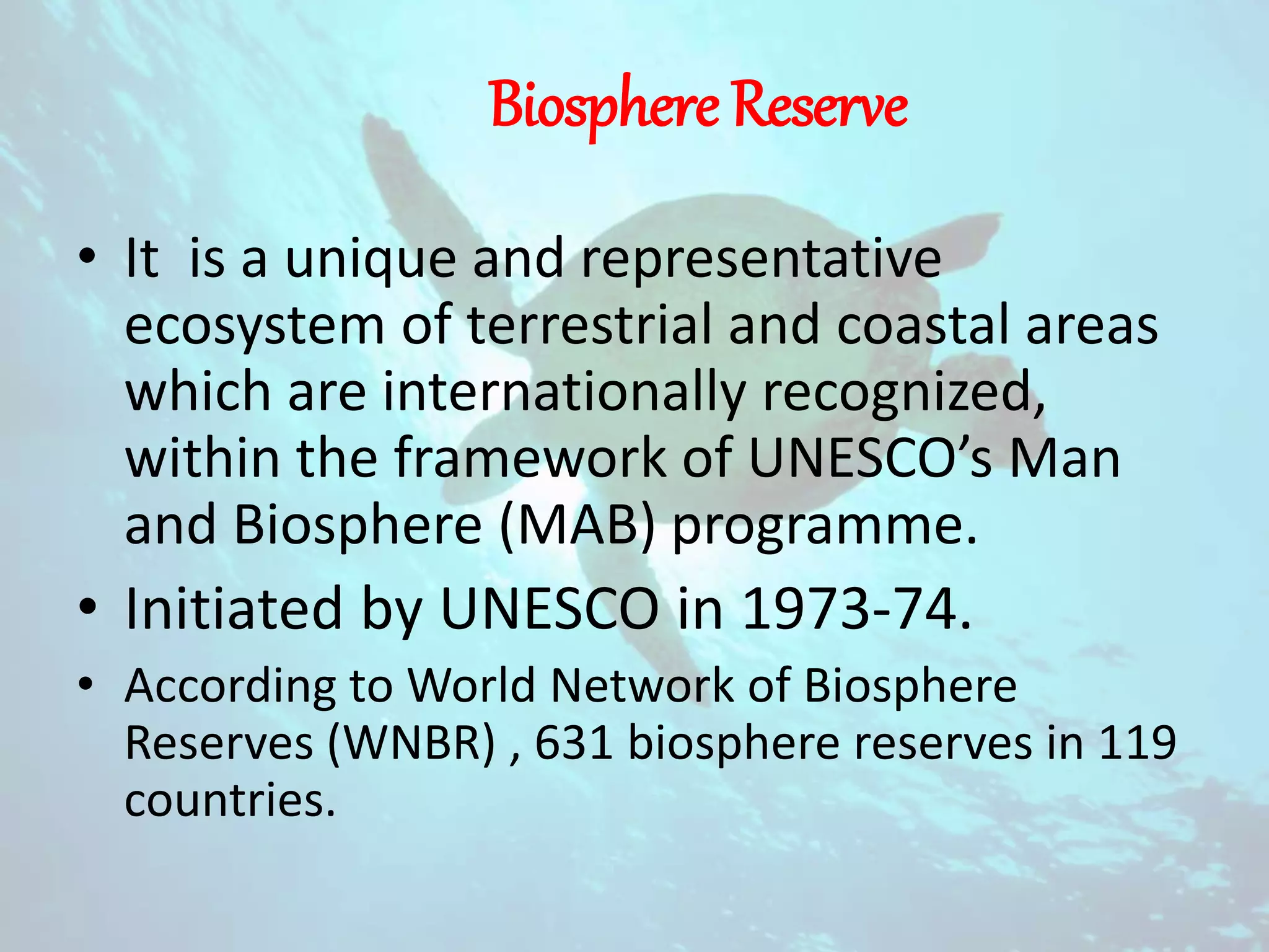 Biosphere Reserve & Marine Protected Areas in India... | PPTX