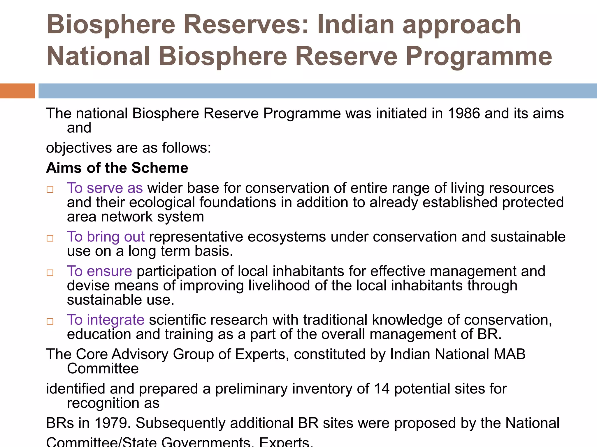 Biosphere Reserves | PPTX