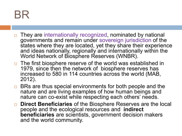Biosphere Reserves | PPTX | Geography | Science