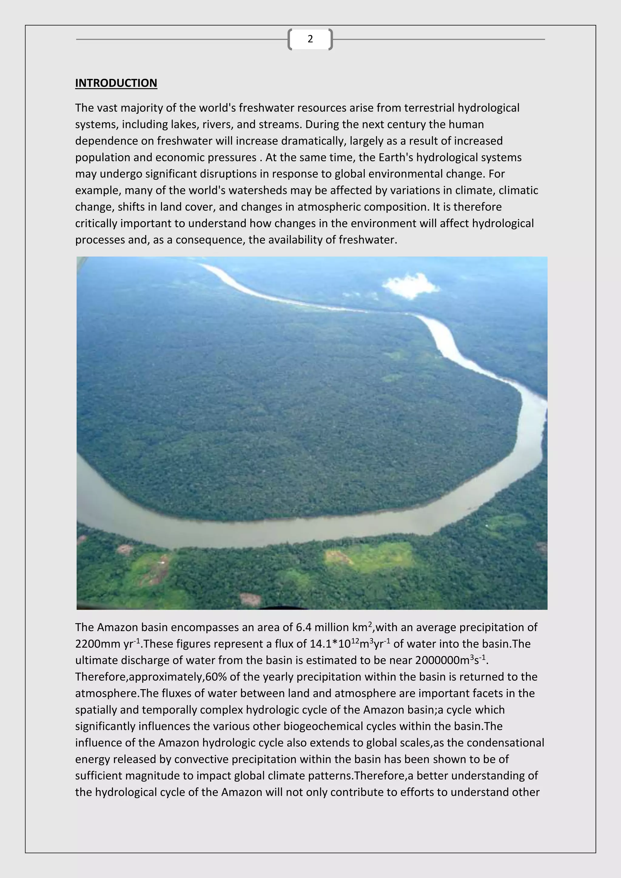 Biospheric recycling of water in Amazon Basin.docx | Weather | Science