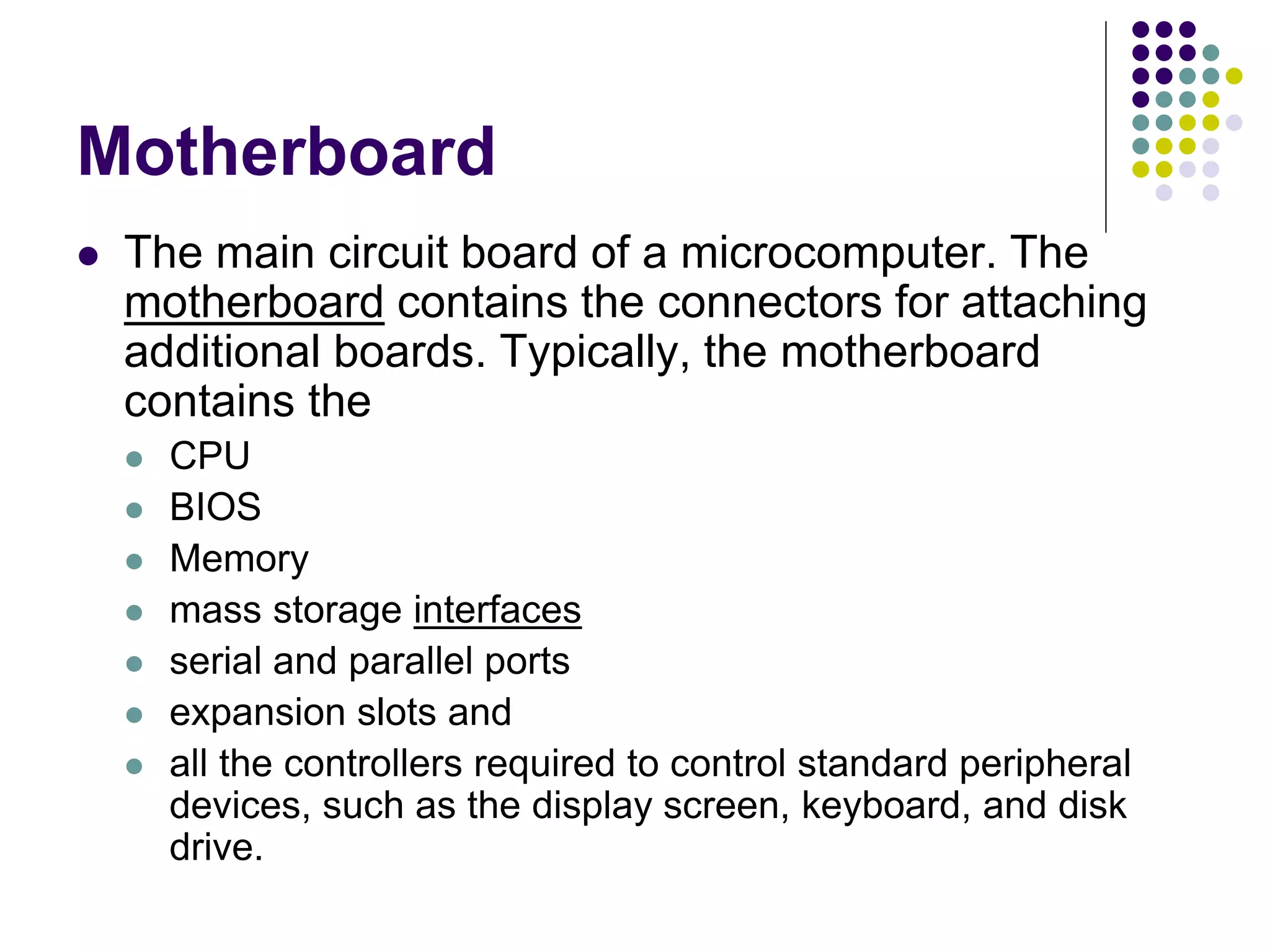 Bios, processorand motherboard | PPTX