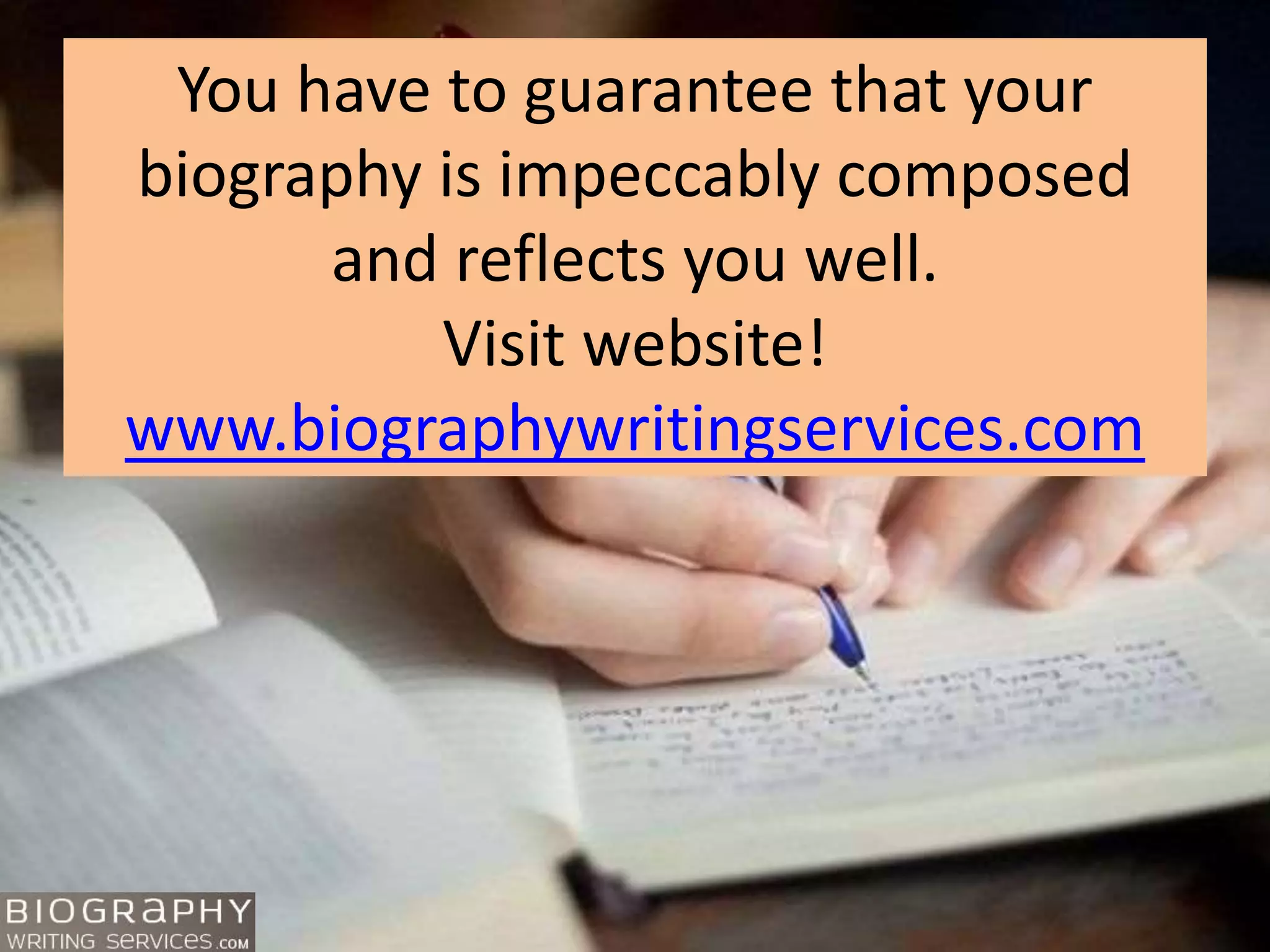 Bios Professional How to Write a Perfect Biography for Different ...