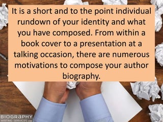 Bios Professional How to Write a Perfect Biography for Different ...